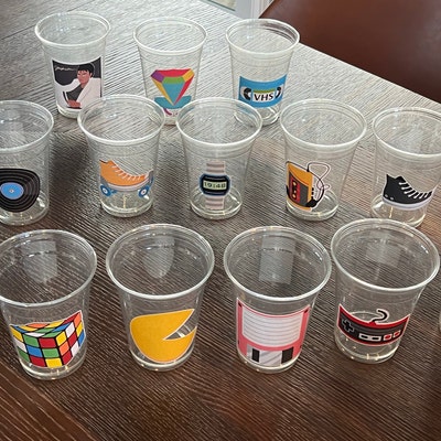 80s Party Cups 80s Party Decorations, I Love the 80s Party Cups, 80s ...