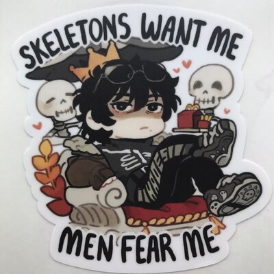Percy Jackson Nico Di Angelo Skeleton Sticker - Etsy