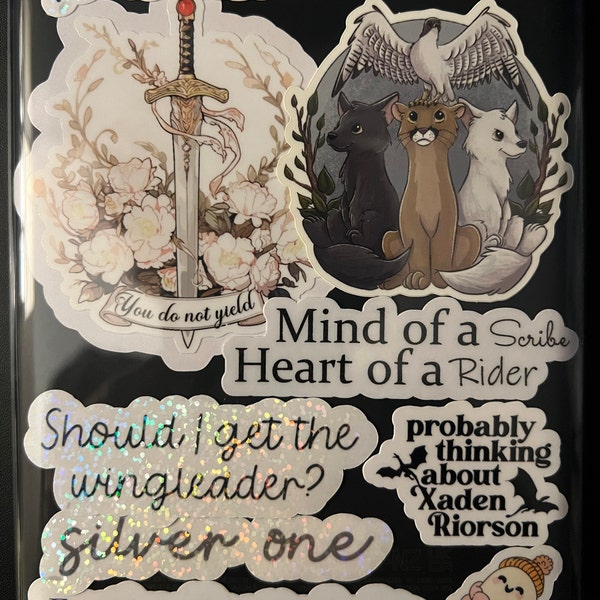 You Do Not Yield Sticker: Throne of Glass Sword, Floral Vinyl Decal - Etsy