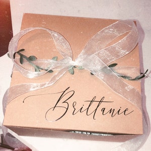 Custom Name Vinyl Sticker Decal Gift Box Vinyl Sticker Vinyl | Etsy Canada