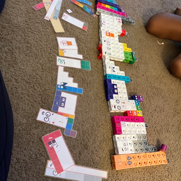 Numberblocks Face Stickers (21-30) for 2cm Mathlinkcube/blocks- A4 ...