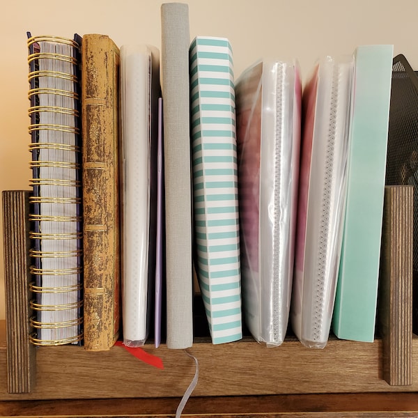 Handcrafted Bookends | Bookshelf | Book Display | Desktop Book Holder ...