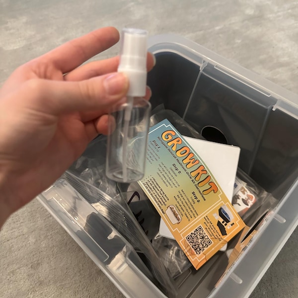 Beginner's Mushroom Grow Kit | Microppose Monotub Easy Cultivation ...