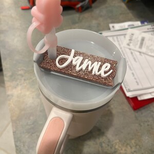 Custom Tumbler Name Tag, Name Tag for Tumbler, Stanley Name Tag ...