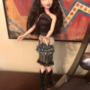 Mattel Barbie My Scene Doll Kennedy in Bebop Hat Animal Print Jacket ...