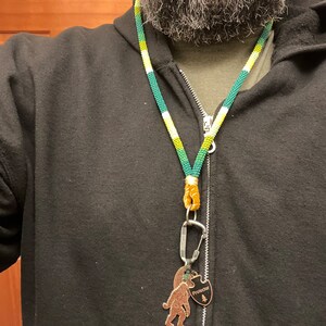 Red Native Wrap Beaded Lanyard - Etsy