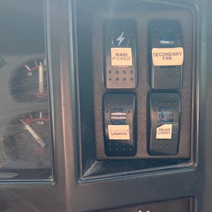 Jeep Wrangler TJ LJ Stepped Switch Panel Fits 6 OEM & 4 Carling ...