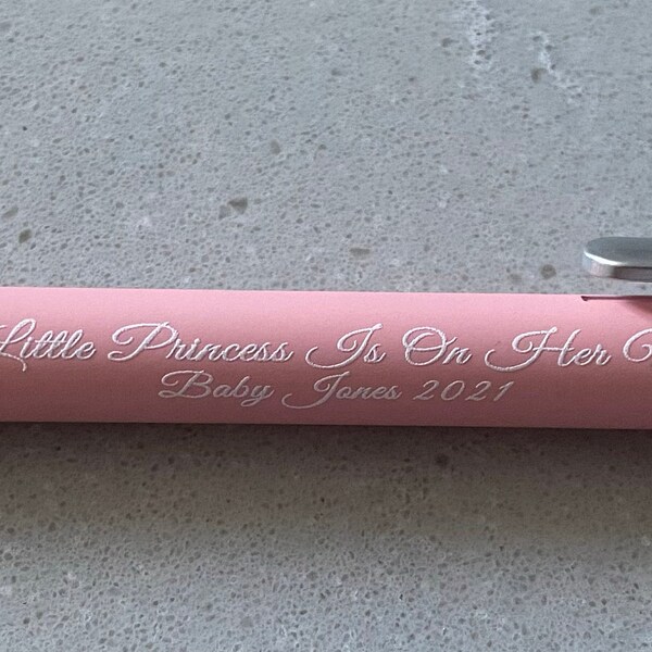 12 Custom Printed Pastel Bright Vibes Imprinted Pens Personalized ...