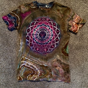 Mandala Geode Tie Dye Custom Made-to-order Tee Shirt - Etsy