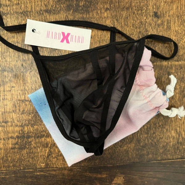 Ice Blue Micro Thong for Men - Sauna Style Sissy - Transparent Thong ...