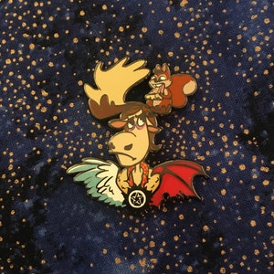 Yin and Yang Hard Enamel Pin, HTTYD, Nightfurry and Lightfurry, Gold ...