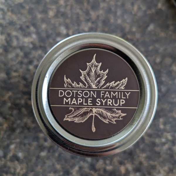 Maple Syrup Labels, Syrup Bottle Label, Maple Syrup Stickers ...