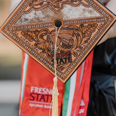 Custom Tooled Leather Graduation Cap Topper - Etsy