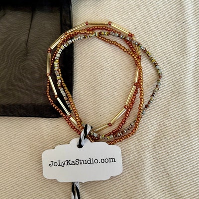 Exquisite Rose Gold Stack Inspired Blend Stackable SINGLE Stretch ...