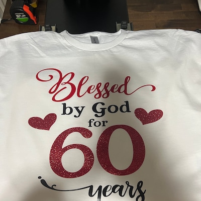 Blessed by God for 60 Years Svg, Blessed by God Svg, 60th Svg Woman ...