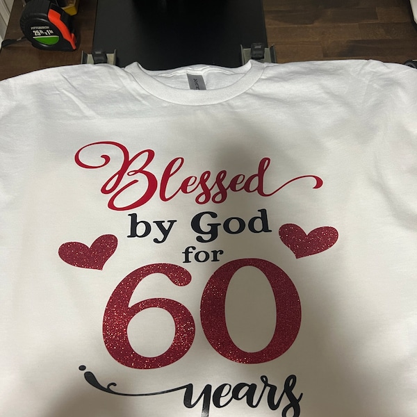 Blessed by God for 60 Years Svg, Blessed by God Svg, 60th Svg Woman ...