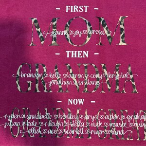 First Mom Then Grandma Now Great Grandma Svg, Instant Download Cut File ...