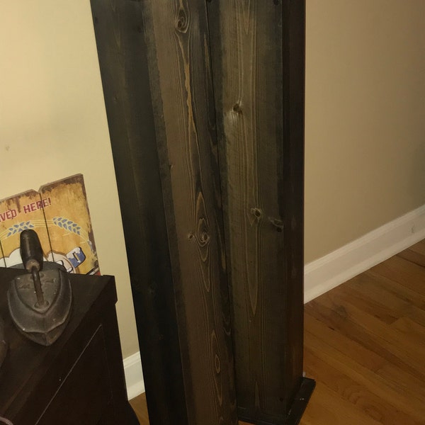 Pair of Handmade Rustic Wood Columns - Etsy