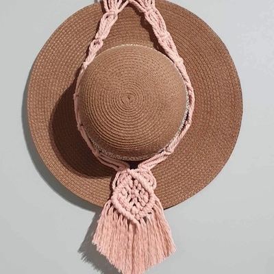 Macrame Hat Hanger Wall Hanging DIGITAL PDF PATTERN Printable Macrame ...