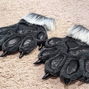 PATTERN Slim-style Puffy 5 Finger Hand Paws High Detail Instructions ...