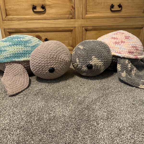Crochet Jumbo Turtle human Size Pattern PDF Download Extra Large ...