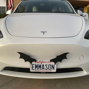 License Plate Bat Wings universal Fit - Etsy