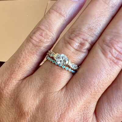 Tiny Minimal Diamond Ring Index Finger Ring Dainty Diamond - Etsy