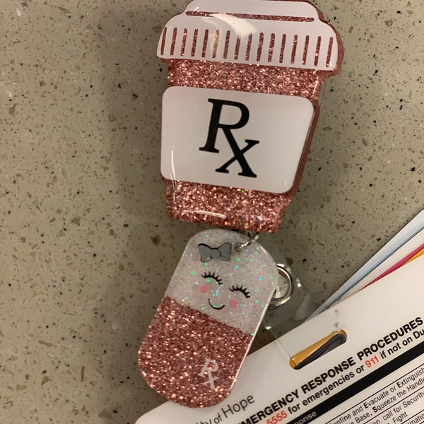 Pharmacy Badge Reel| Chill Pill Badge Reel| ID Holder| Nurse Badge ...