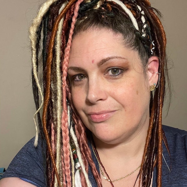 Autumn Blends Viking Dread Set (full Set = 50 Double Ended Dreadlocks ...