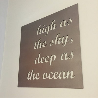 Custom Metal Quote Sign and Sayings, Inspirational Personalized Sign ...