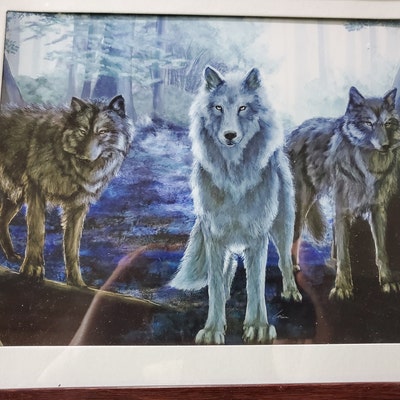 Wolf Art Painting Wolf Print Wolf Wall Art Wolf Home Decor Wolf Gifts ...