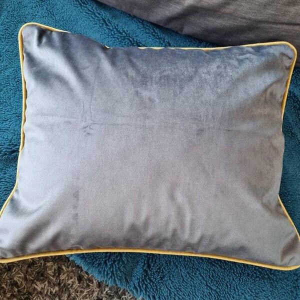 Paw Proof Velvet Pillow Cover * Piping Velvet Throw Pillow ...
