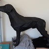 Printable DIY Template (PDF). Dog (pointer) Low Poly Paper Model ...
