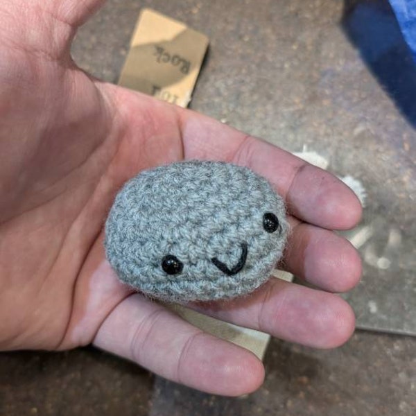 Crochet Rock You Rock Gift You're My Rock Plush No Fuss Rock Pet Funny ...