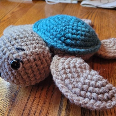 Large Crochet Turtle Pattern Amigurumi PDF - Etsy