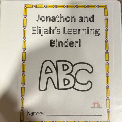 First Grade Learning Binder Extended 69 Interactive Laminated - Etsy