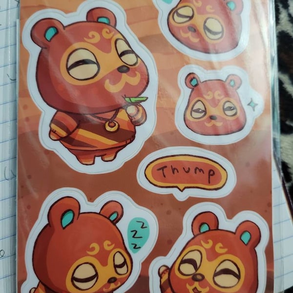 ACNH// Clay Glossy 4x6" Vinyl Sticker Sheet - Etsy