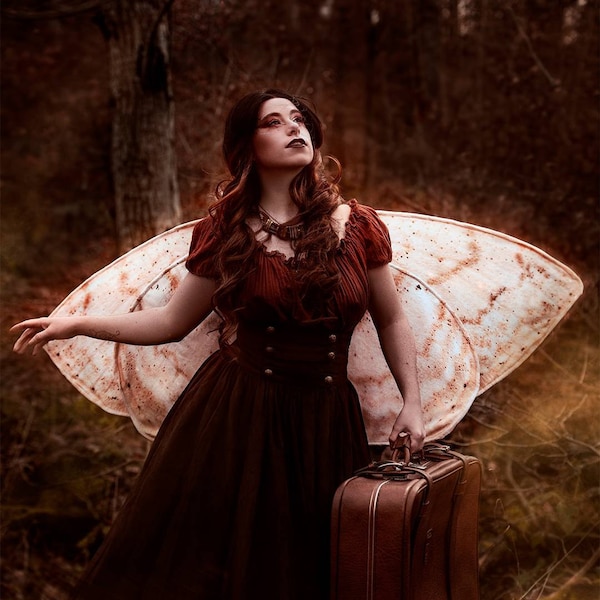 Handmade Green Moon Moth Fairywings for Fantasy Costume, Large Size ...