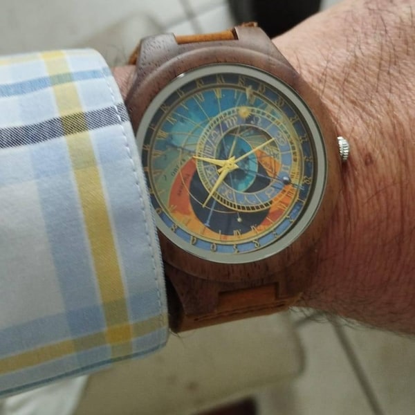 Vincent Van Gogh "cafe Terrace at Night" Leather Watch, Vincent Van ...