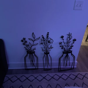 Spring Flower Metal Wall Decor, Unique Design Flower Art, Home Decor ...