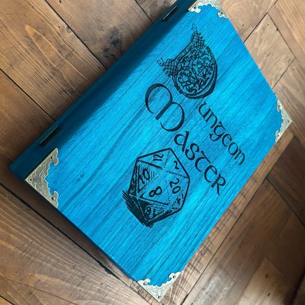 Book Effect Dice Box and Roll Tray | Personalised | DND | D&D ...