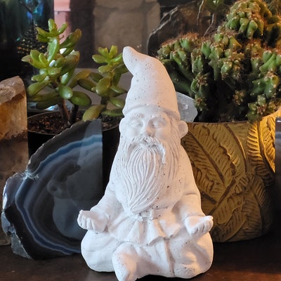Buddha Gnome Statue Namaste Garden Home Decor - Etsy