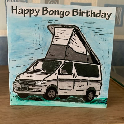 Mazda Bongo Birthday Card, Campervan Card - Etsy UK