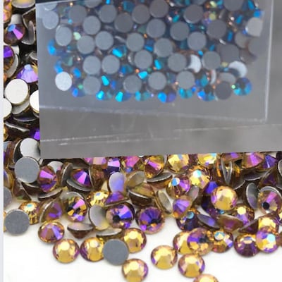 Transparent Light Purple AB Jelly-2mm-3mm-4mm-5mm-non-hot Fix ...