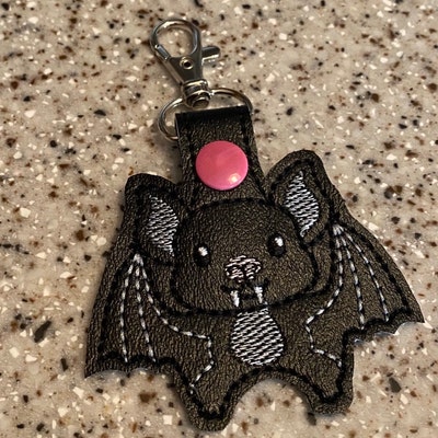 Bat Keychain, Bat Key Chain, Bat Zipper Pull, Bat Gift, Bat Bag Tag ...
