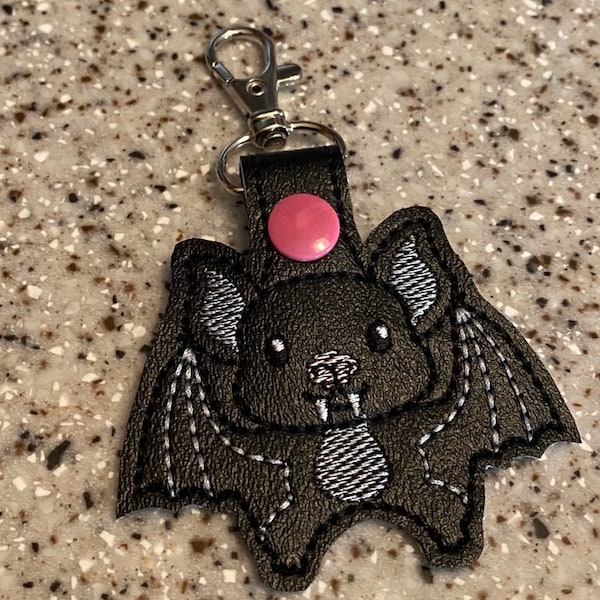 Bat Keychain, Bat Key Chain, Bat Zipper Pull, Bat Gift, Bat Bag Tag ...
