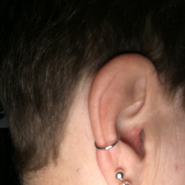 Simple Textured Upper Ear Cuff, Ear Cuffs, Everyday Ear Cuff, Ear Cuff ...