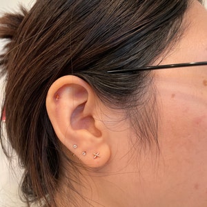 Twist Hoop Earrings Simple Cartilage Hoop Helix Hoop Small - Etsy