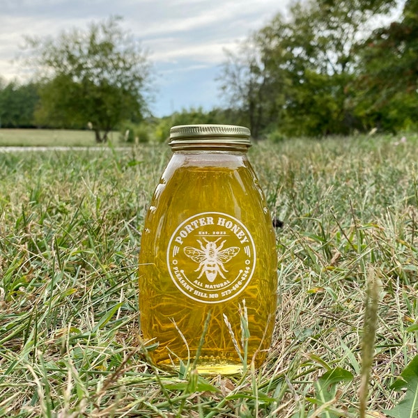 Personalized Honey Clear Vinyl Stickers, Custom Honey Product Stickers ...