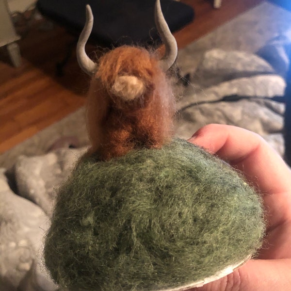 Needle Felting Sheep & Highland Cow Pin Cushion Box Kits - Etsy
